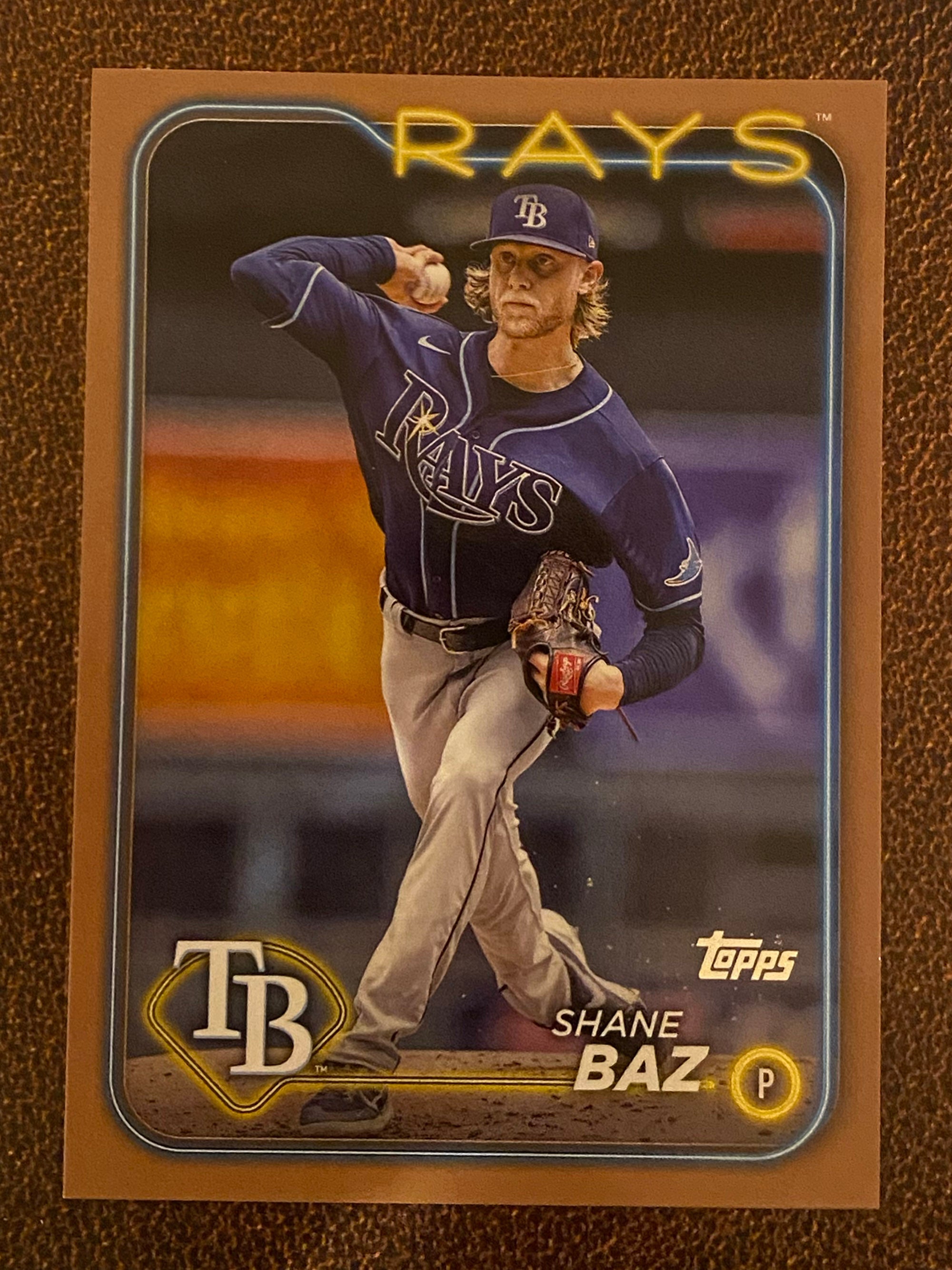Shane Baz - 2024 Topps Series 2 - Gold /2024 - Rays – Western NY Sports ...