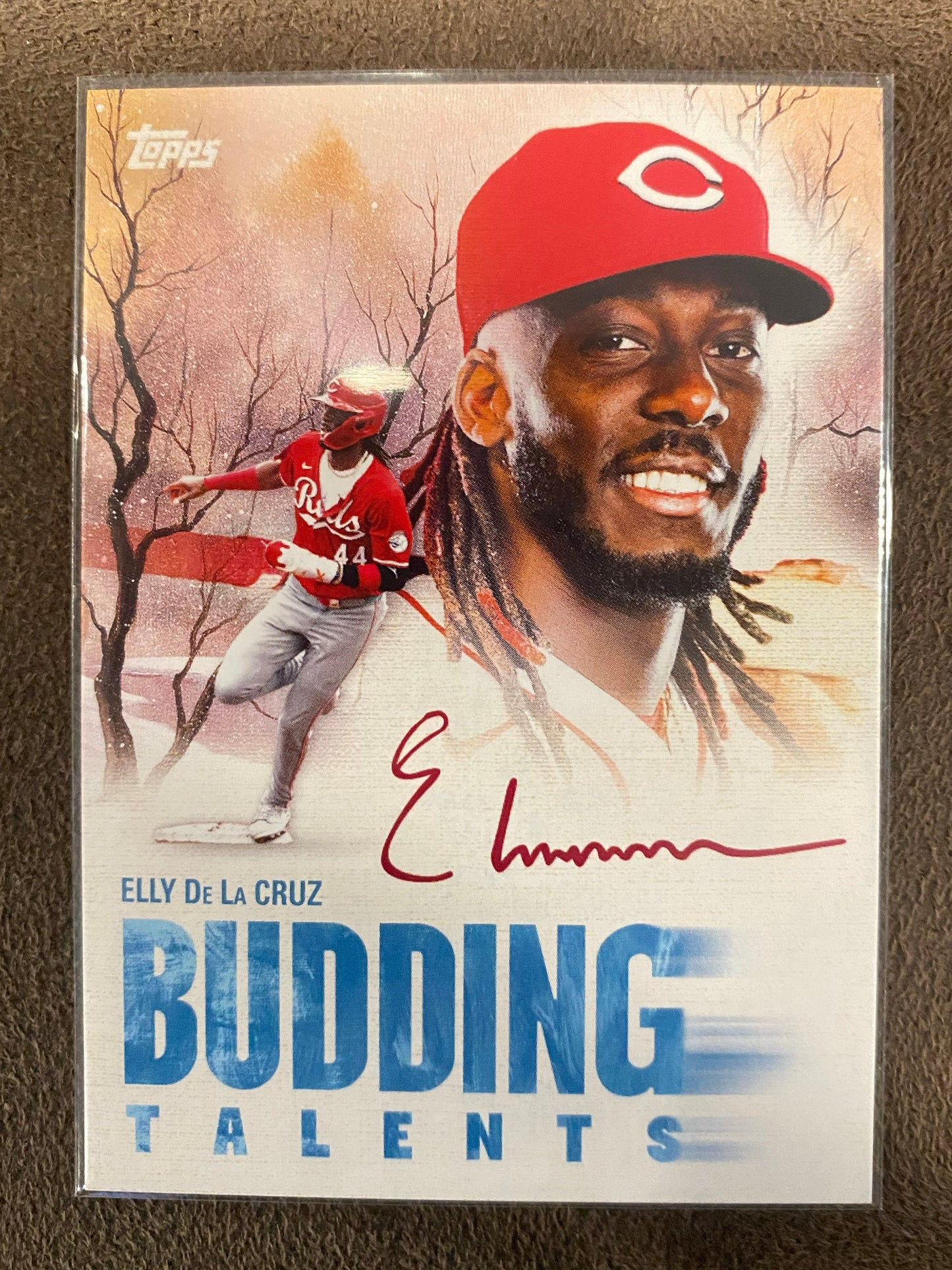 Elly De La Cruz - 2025 Topps Bob Ross - Budding Talents - Reds ...