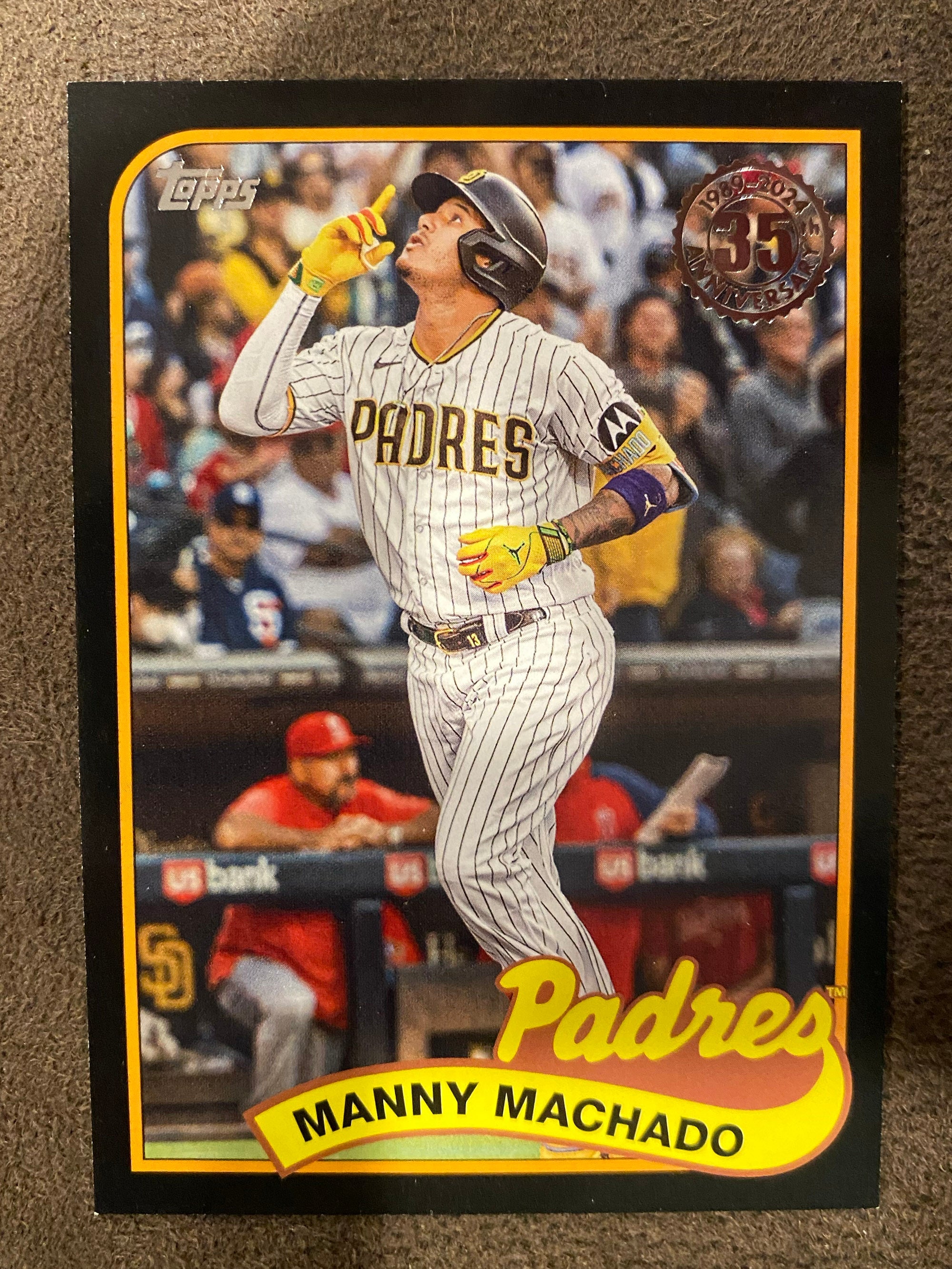 Manny Machado - 2024 Topps Series 1 - 1989 BLACK /299 - Padres ...