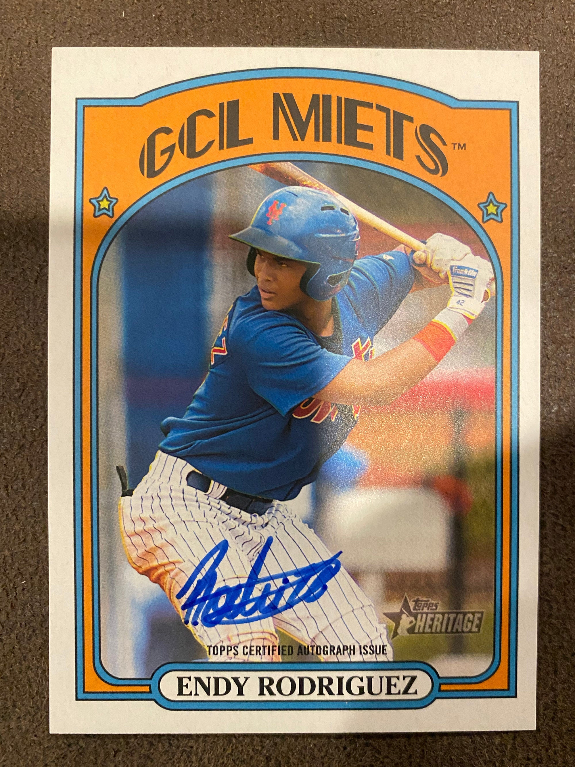 Endy Rodriguez - 2021 Toppps Heritage Minors - AUTO - Mets – Western NY ...