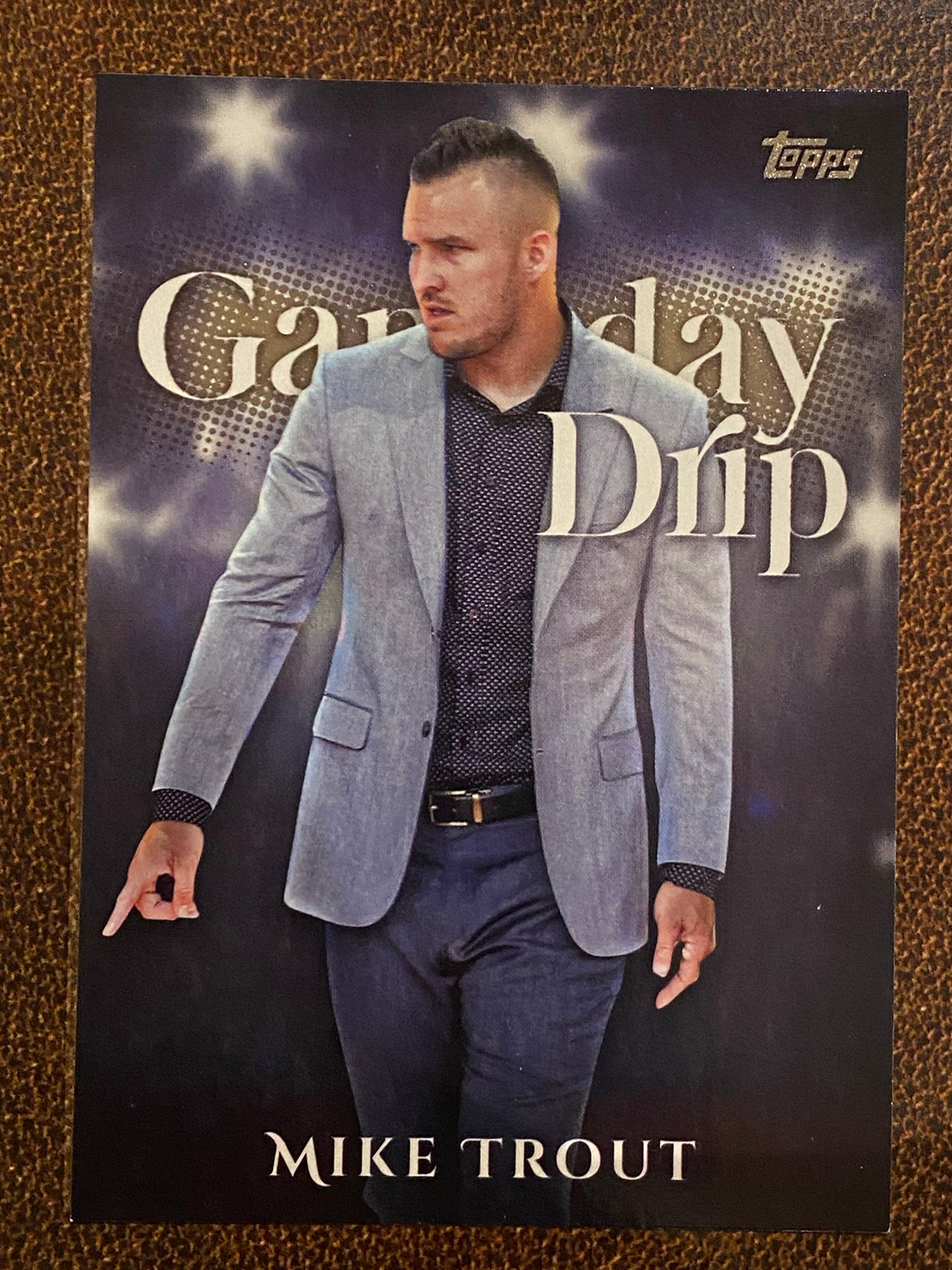 Mike Trout - 2025 Topps Series 1 - Game Day Drip - Angels – Western NY ...