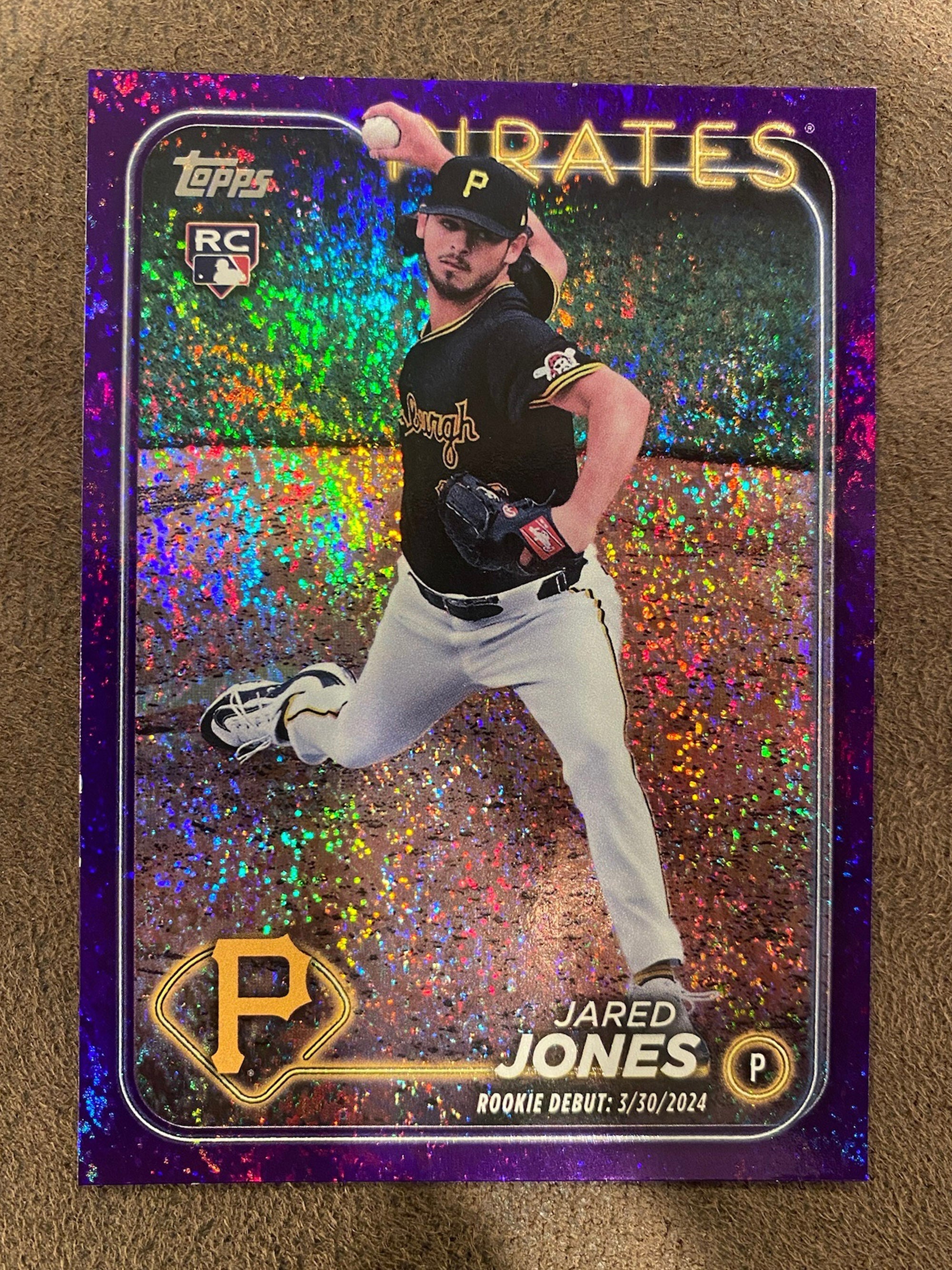 Jared Jones - 2024 Topps Update - Debut Purple /799 - Pirates – Western ...