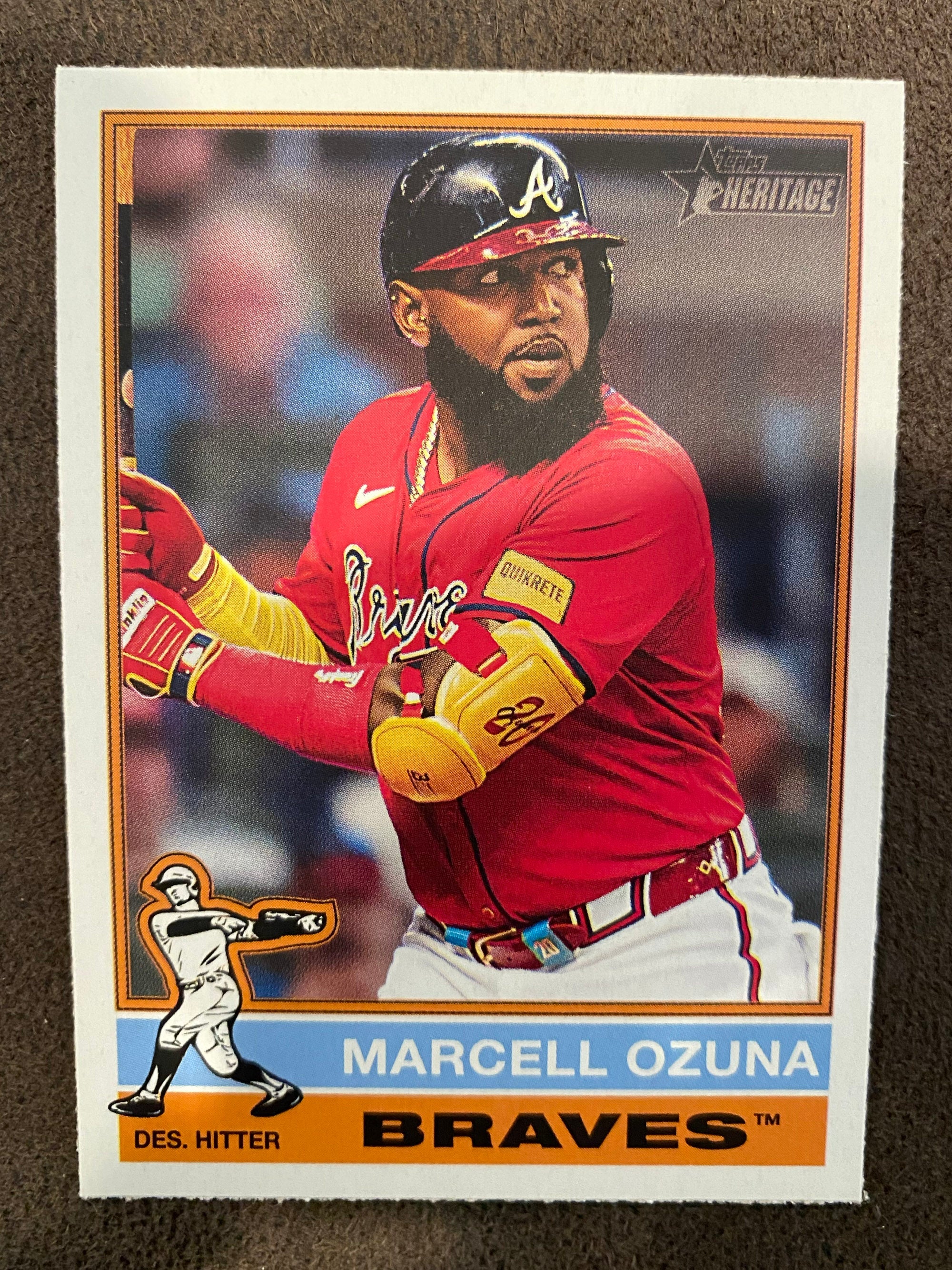 Marcell Ozuna - 2025 Topps Heritage - Cartoon Variation - Braves ...