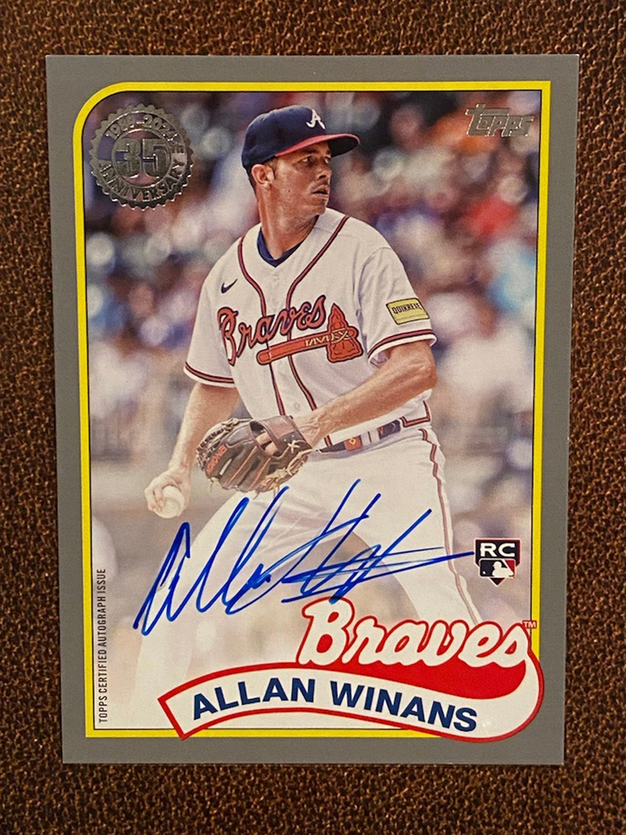 Allan Winans - 2024 Topps Series 2 - Platinum 1/1 Rookie AUTO - Braves ...