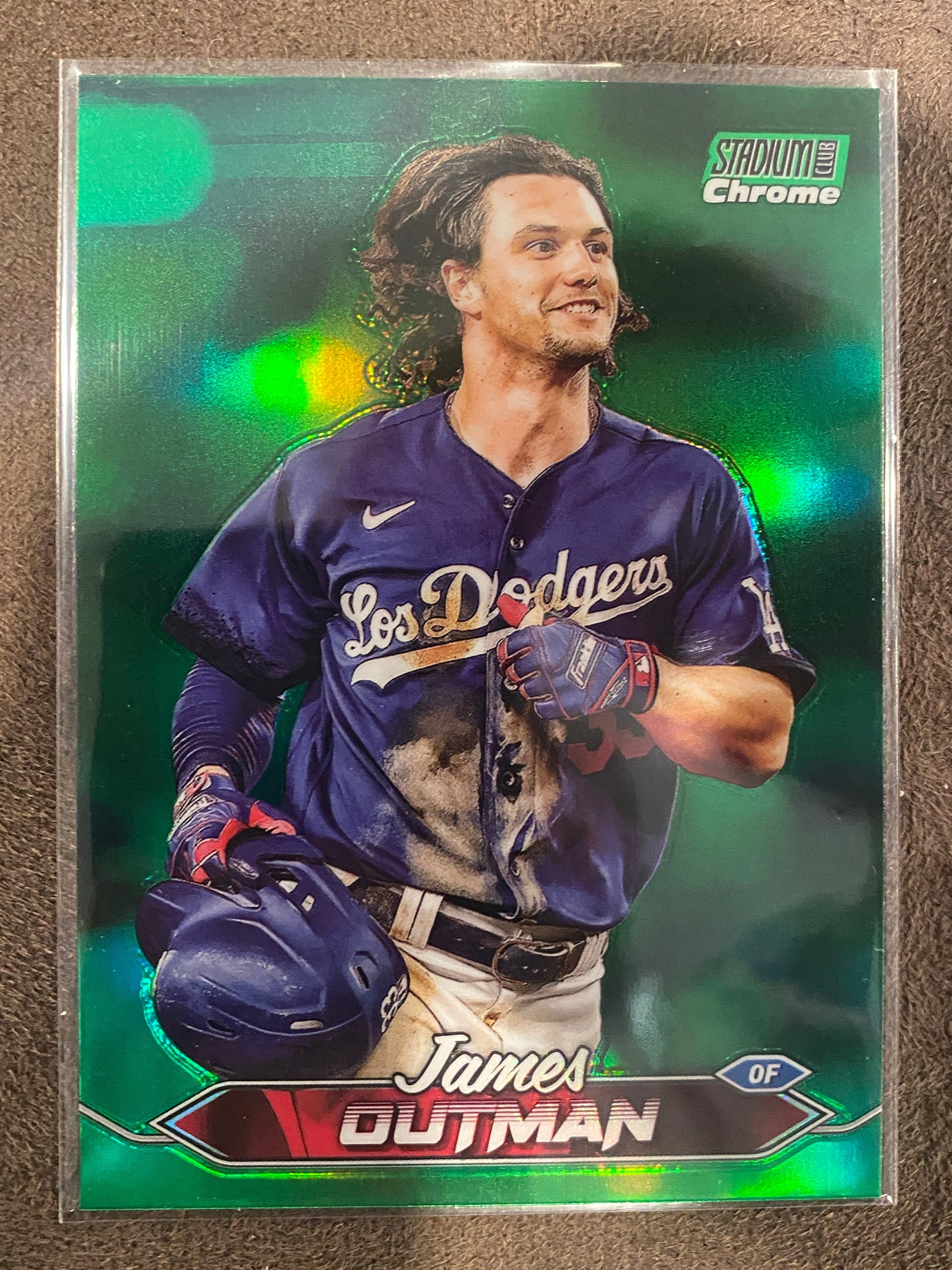 James Outman - 2024 Topps Stadium Club - Green Chrome Refractor - Dodg ...