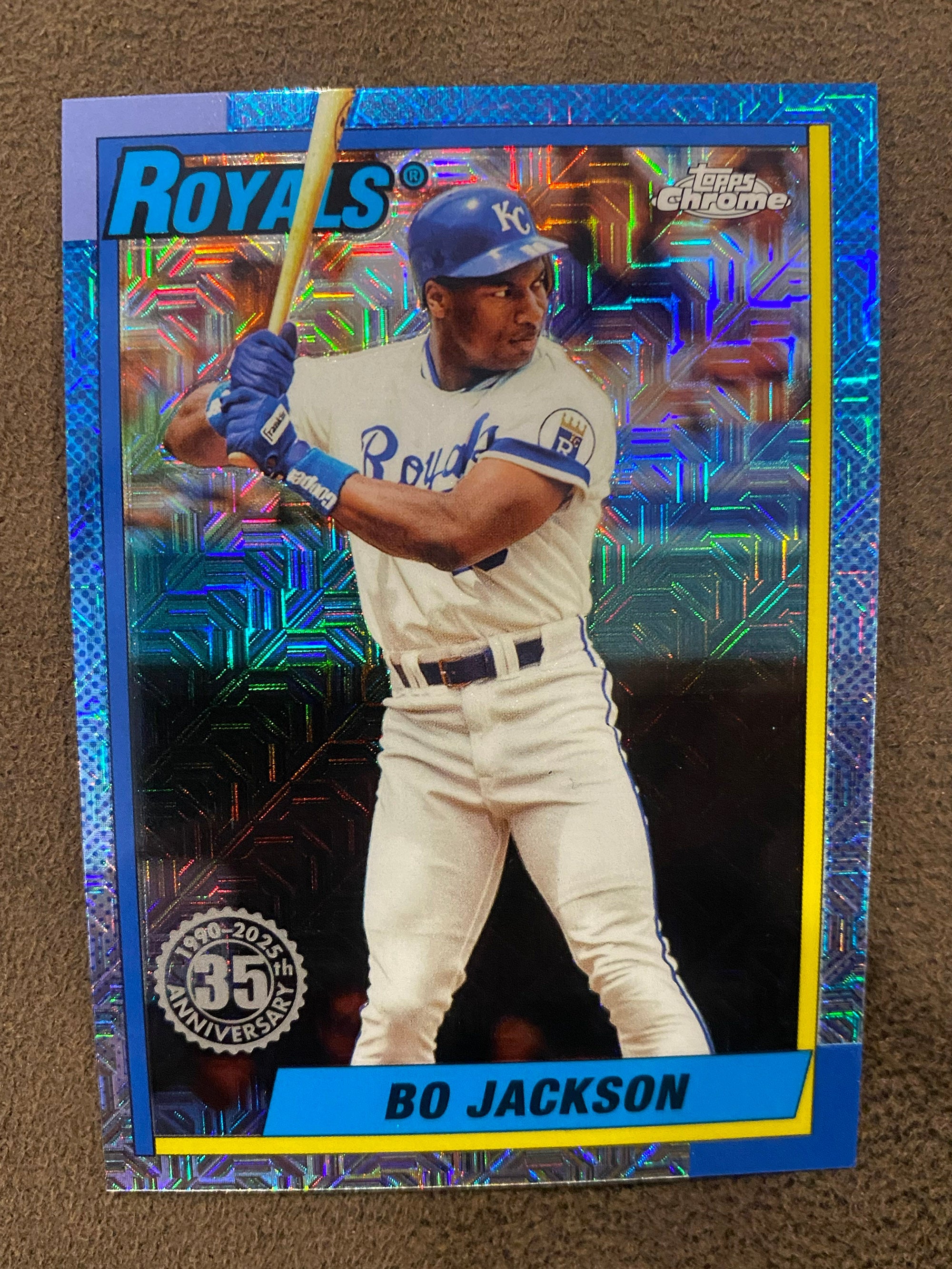 Bo Jackson - 2025 Topps Series 1 - Silver Pack Mojo Refractors - Royal ...