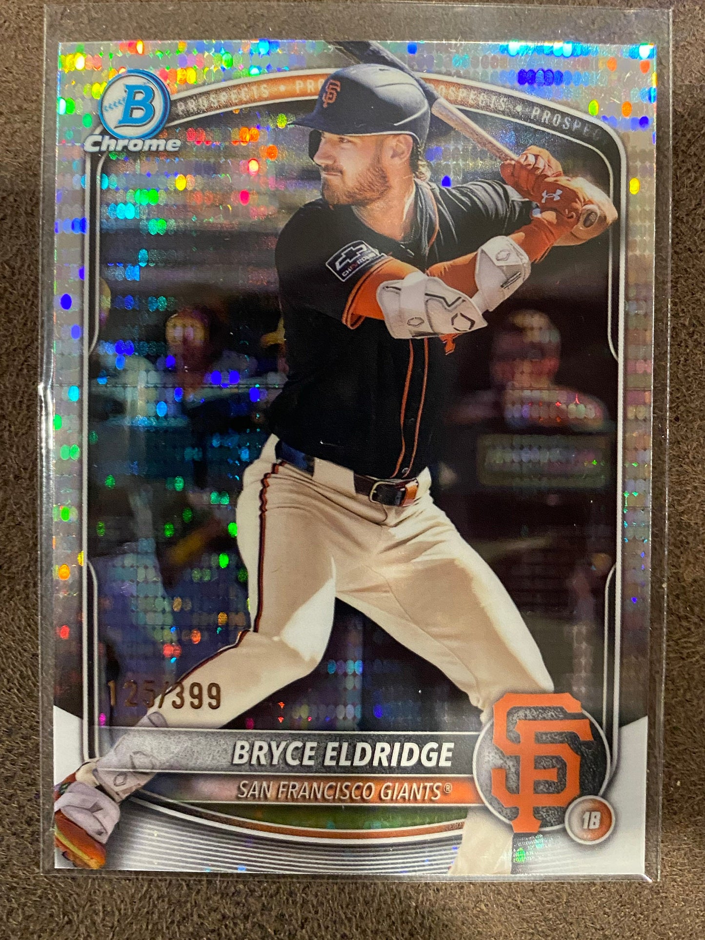 Bryce Eldridge - 2025 Bowman Chrome - Pulsar /399 - Giants – Western NY ...