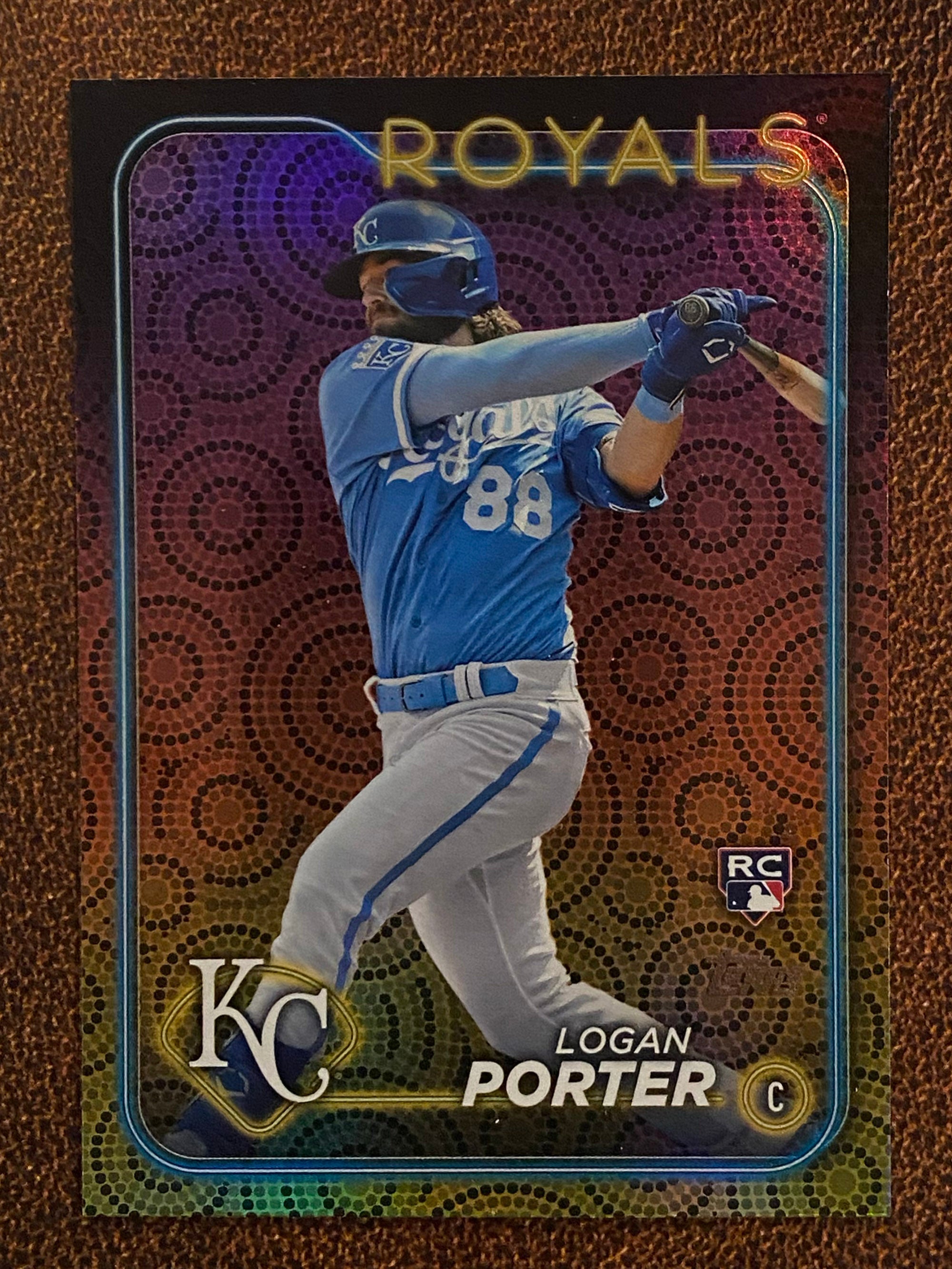Logan Porter - 2024 Topps Series 2 - Holiday Parallel - Royals ...