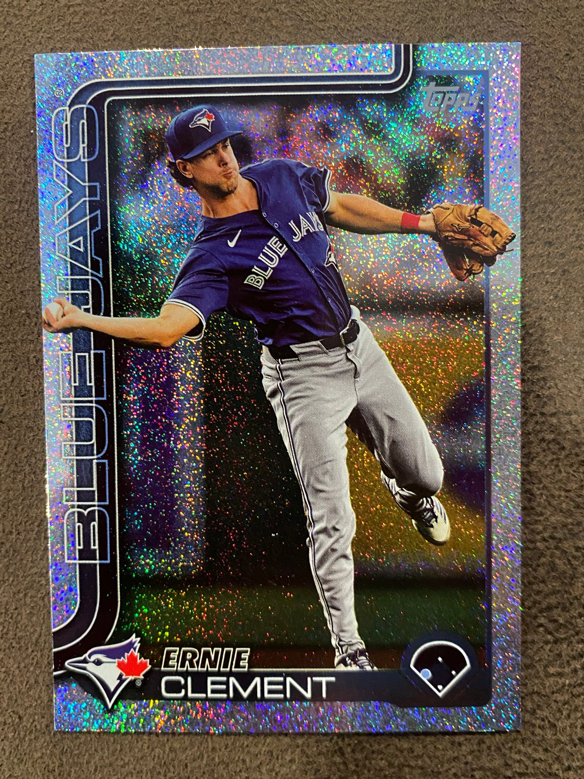 Ernie Clement - 2025 Topps Series 1 - Sand Glitter Parallel - Blue Jay ...