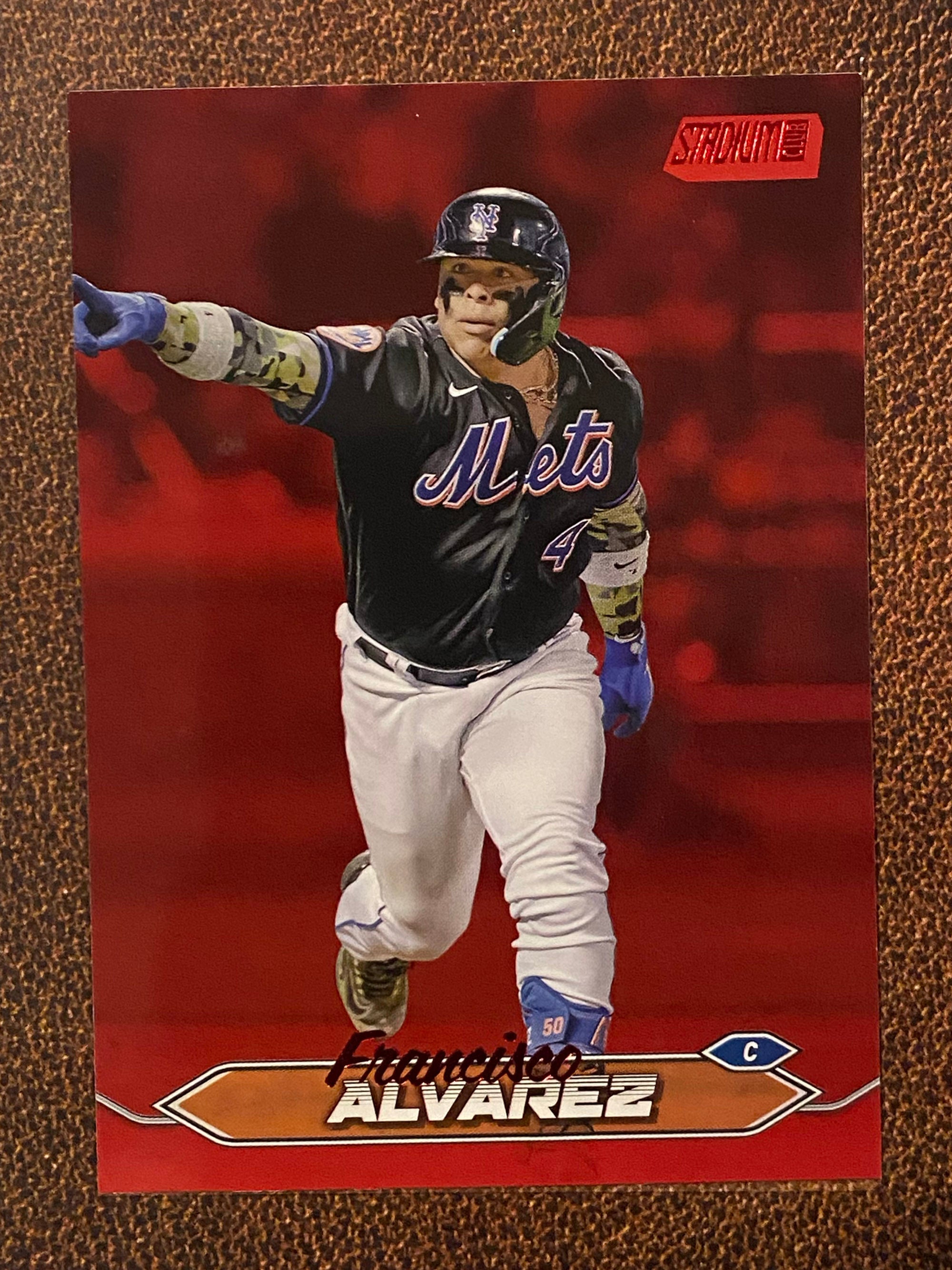 Francisco Alvarez - 2024 Topps Stadium Club - Red Foil - Mets – Western ...