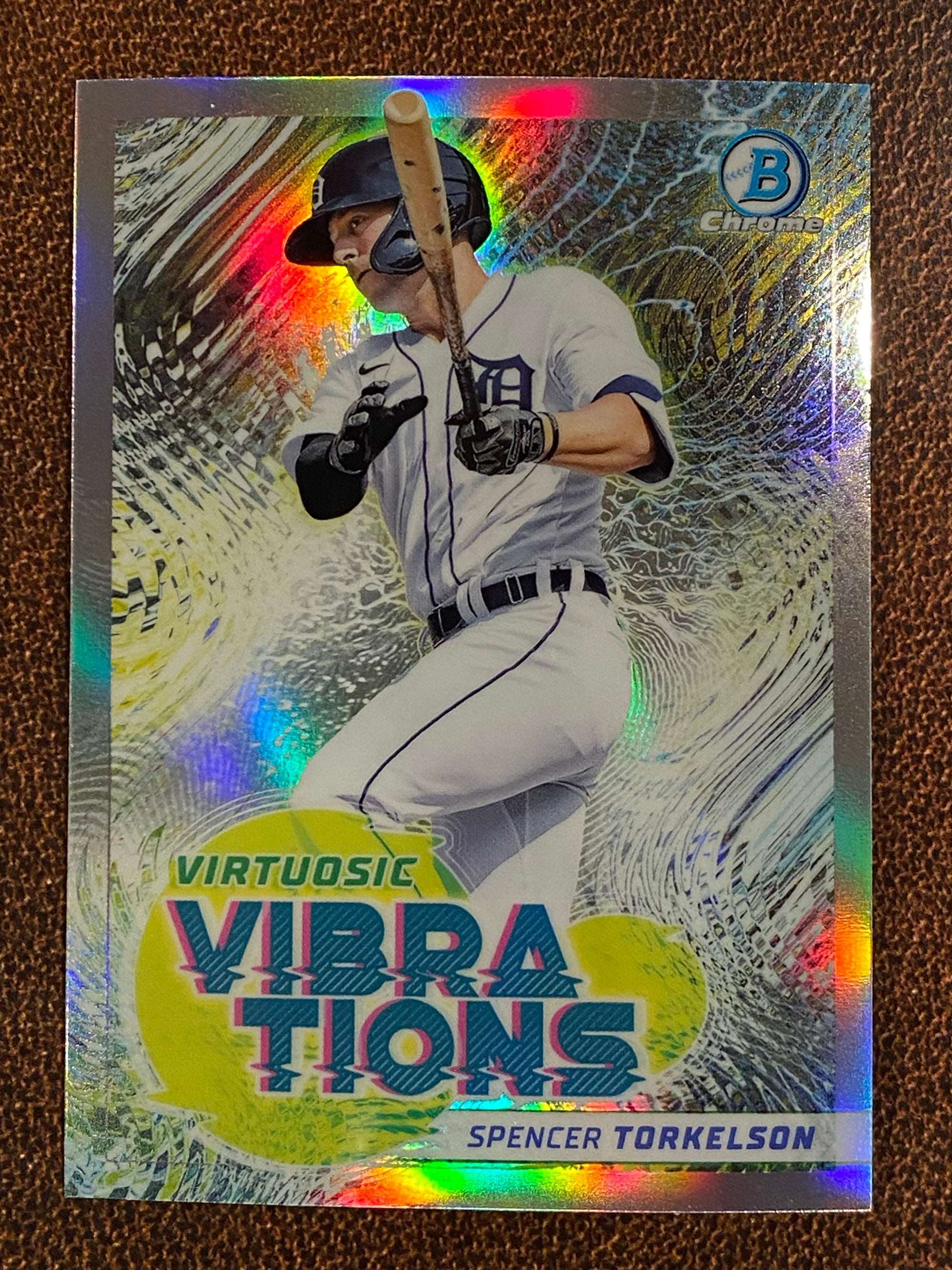 Spencer Torkelson - 2022 Bowman - Virtuosic Vibrations - Tigers ...