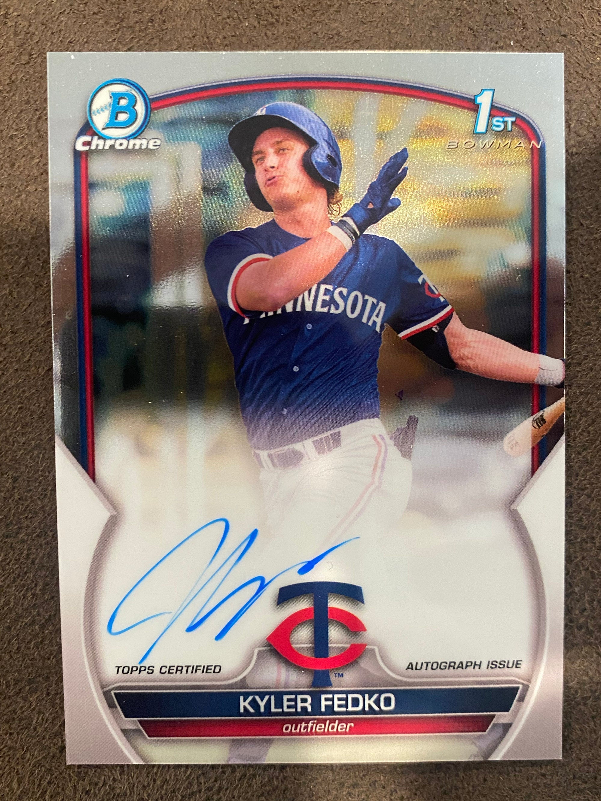 Kyler Fedko - 2023 Bowman - 1st Chrome AUTO - Twins – Western NY Sports ...