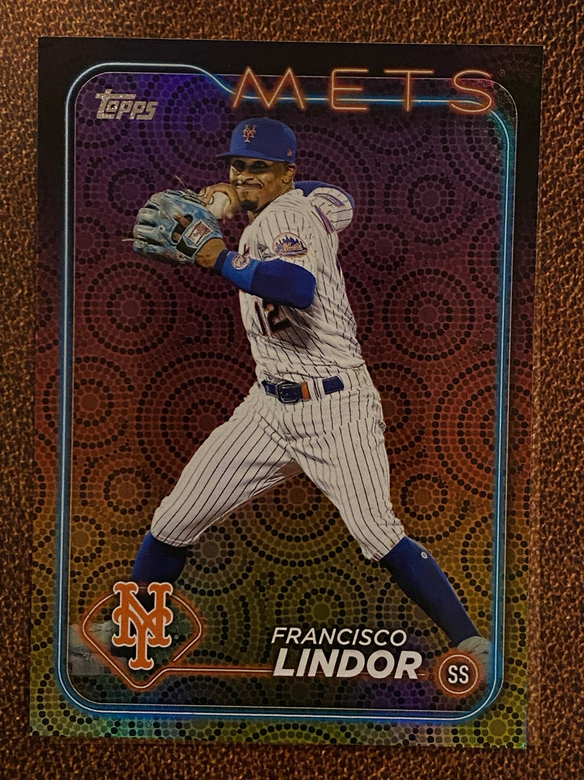Francisco Lindor - 2024 Topps Series 2 - Holiday Parallel - Mets ...