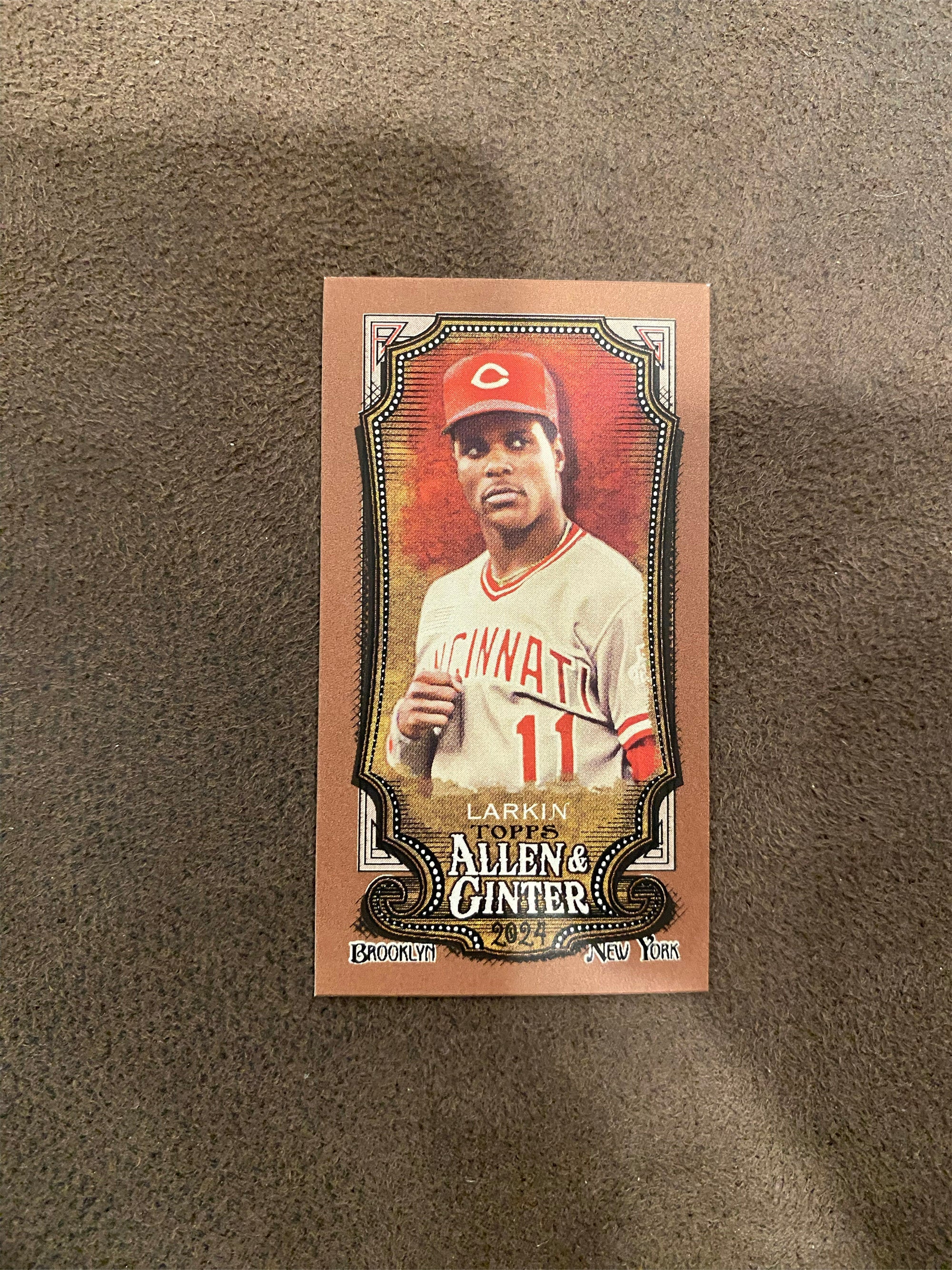 Barry Larkin - 2024 Allen & Ginter - Mini Gold Border - Reds – Western ...