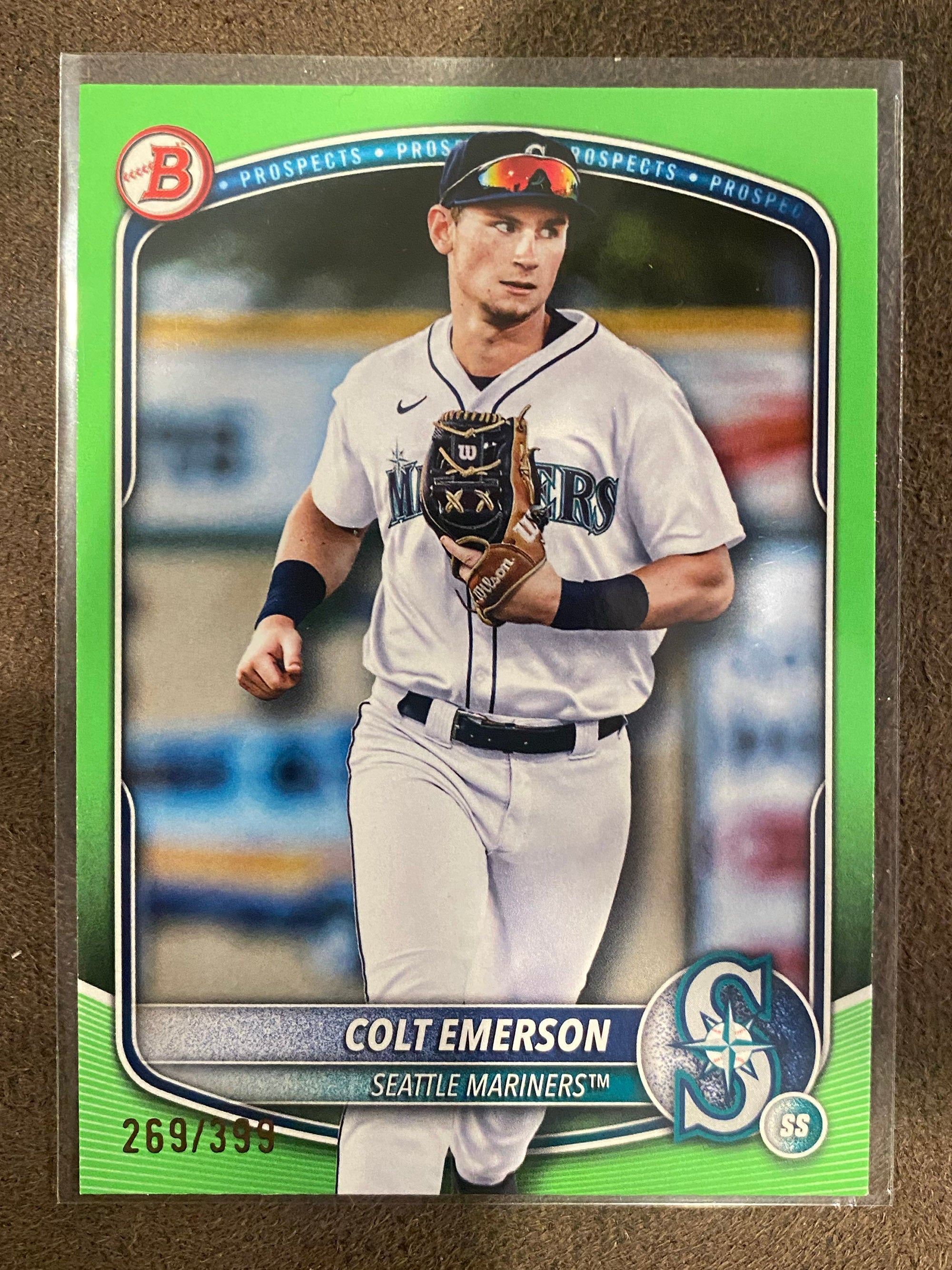 Colt Emerson - 2025 Bowman - Lime Green /399 - Mariners – Western NY ...