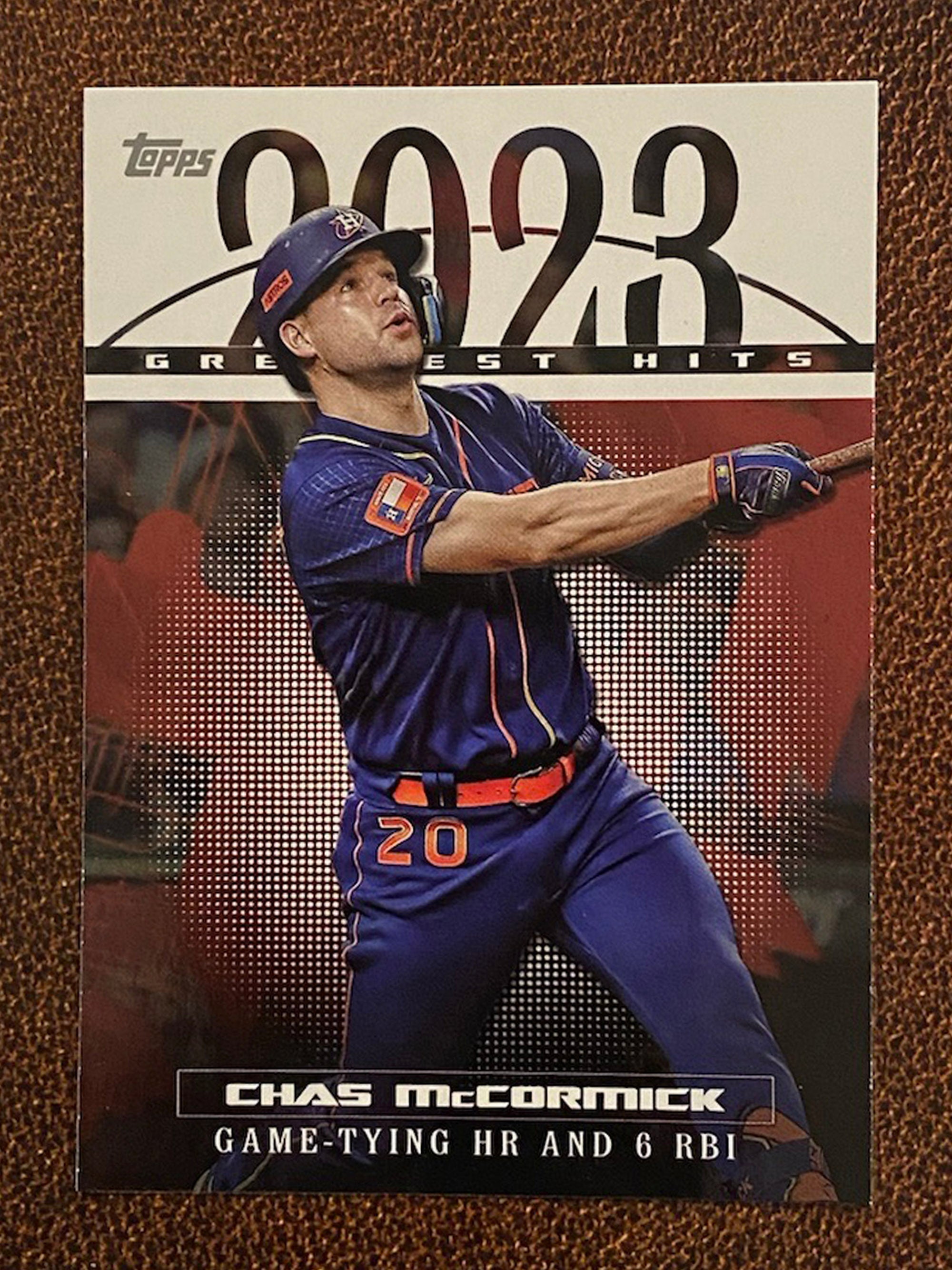 Chas McCormick - 2024 Topps Series 1 - Greatest Hits - Astros – Western ...