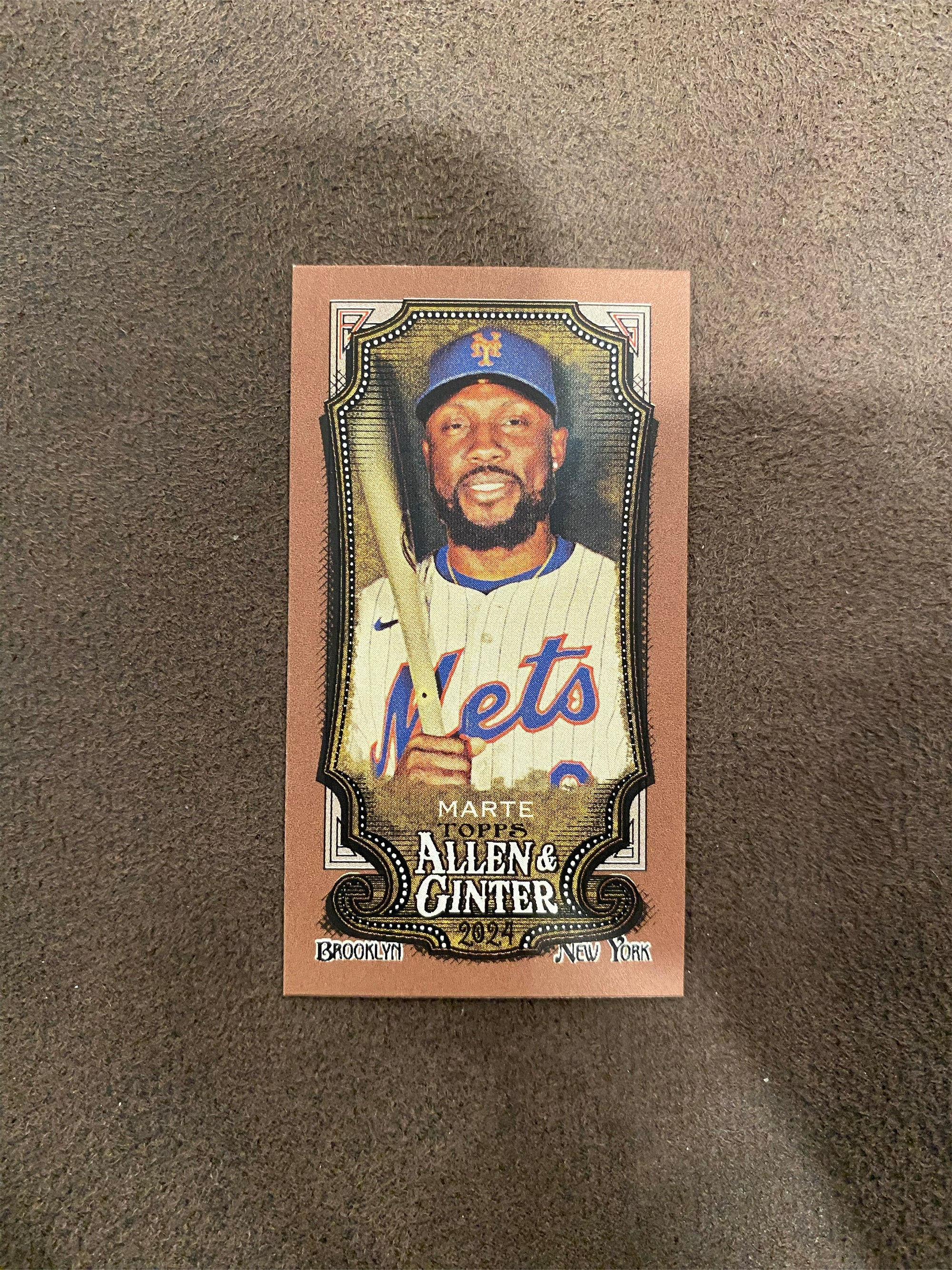 Starling Marte - 2024 Allen & Ginter - Mini Gold Border - Mets ...