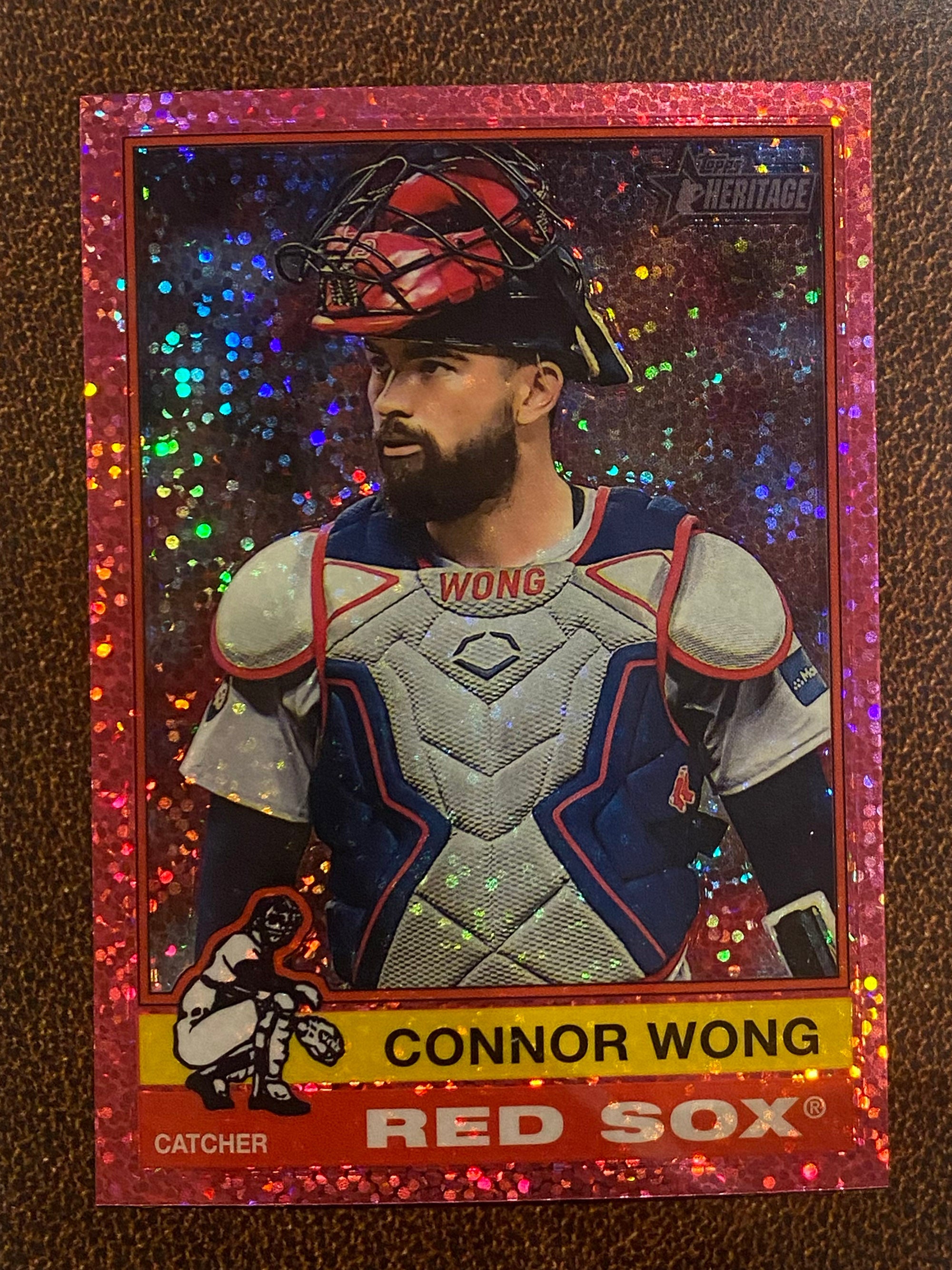 Connor Wong - 2025 Topps Heritage - Pink Sparkle - Red Sox – Western NY ...