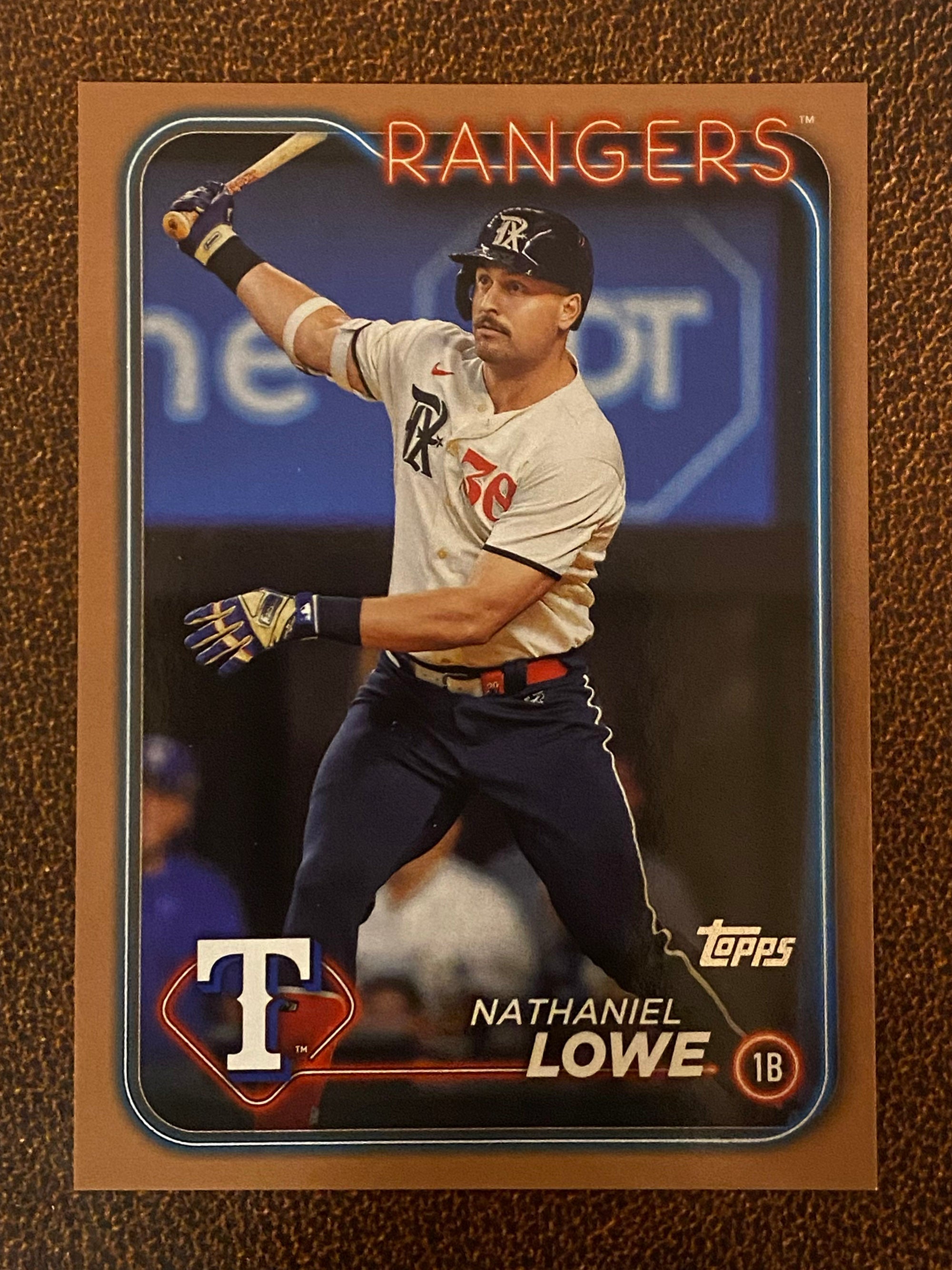 Nathaniel Lowe - 2024 Topps Series 1 - Gold /2024 - Rangers – Western ...
