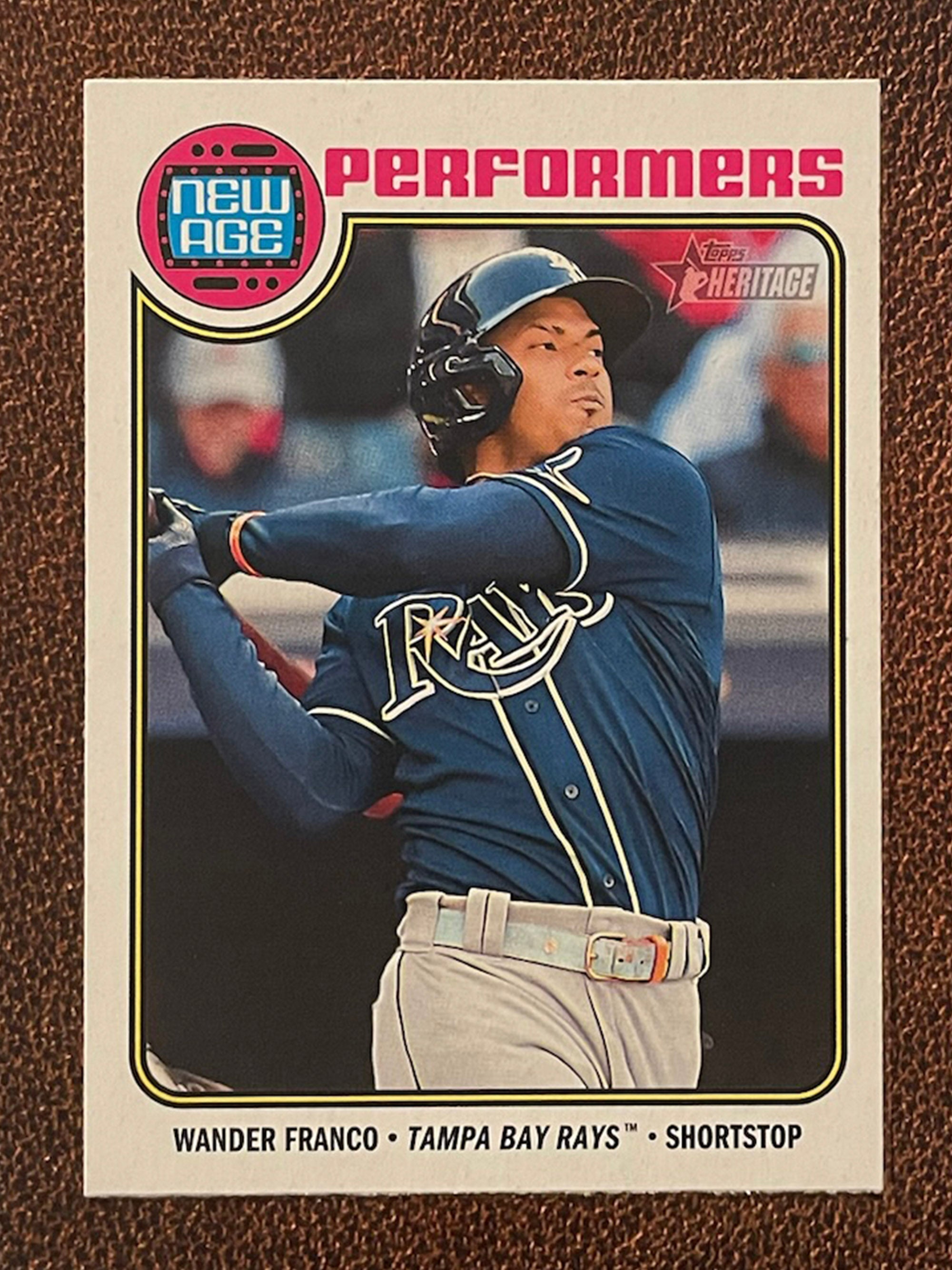 Wander Franco - 2023 Topps Heritage - New Age Performers Insert - Rays ...
