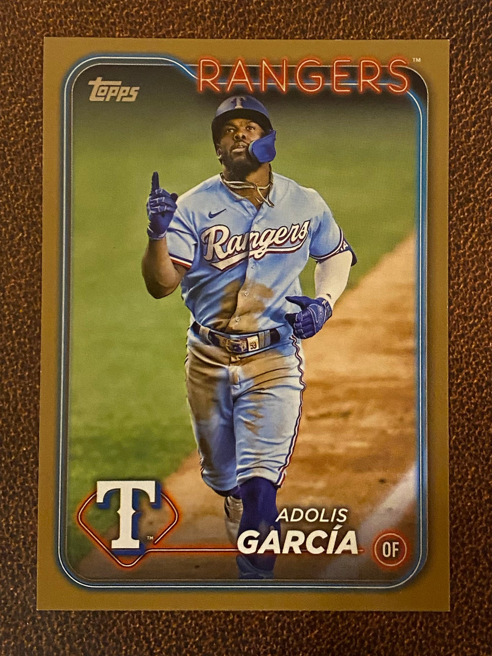 Adolis García - 2024 Topps Series 1 - Gold /2024 - Rangers – Western NY ...