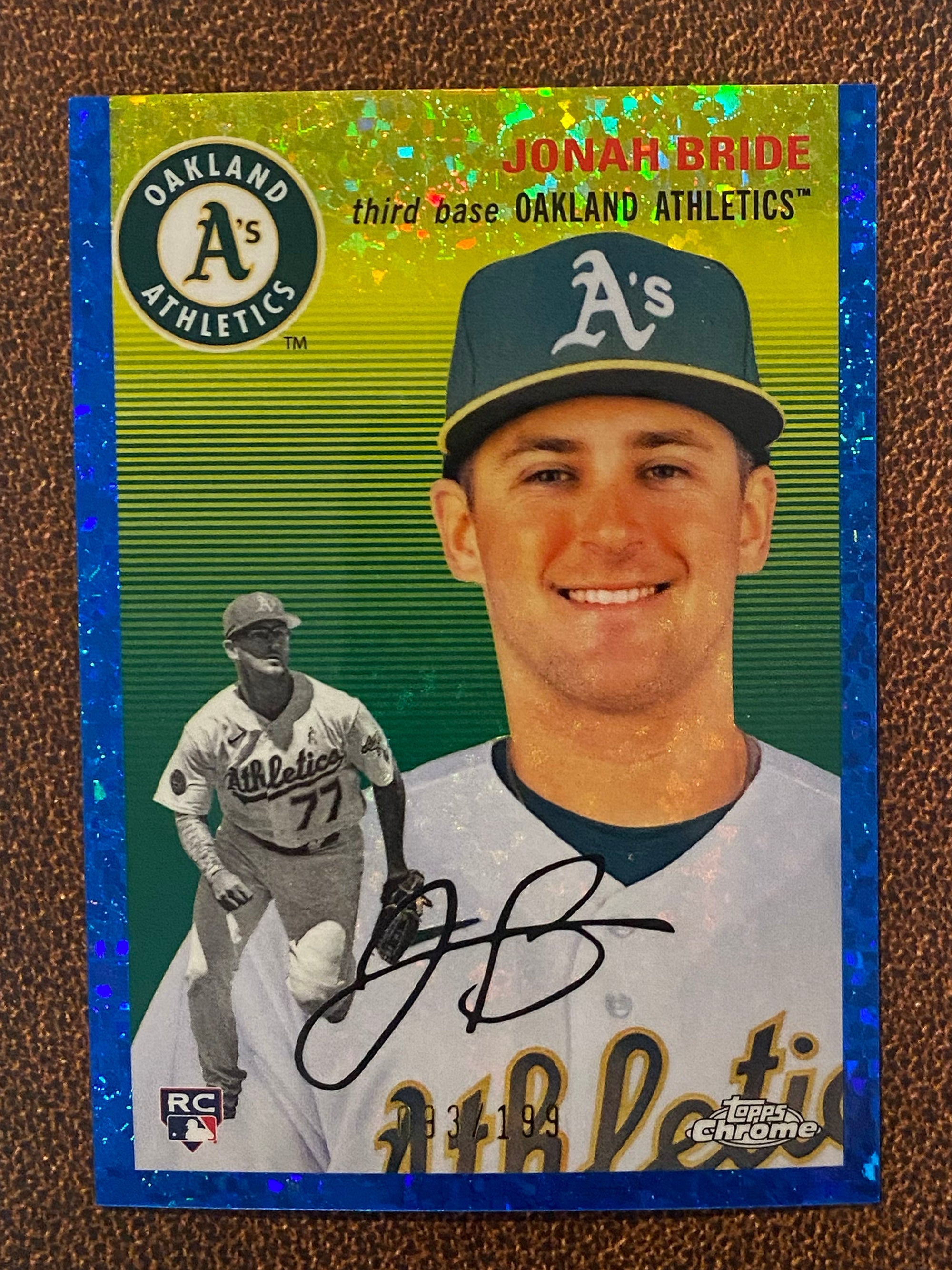 Jonah Bride - 2023 Topps Chrome Platinum Anniversary - Blue Mini Diamo ...