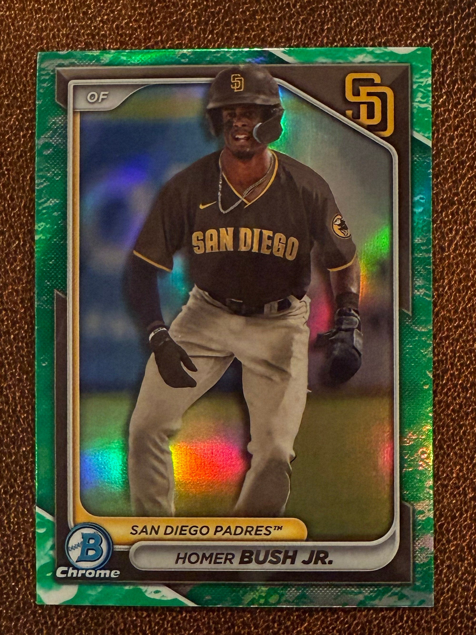 Homer Bush Jr. - 2024 Bowman - Chrome Lunar Glow - Padres – Western NY ...