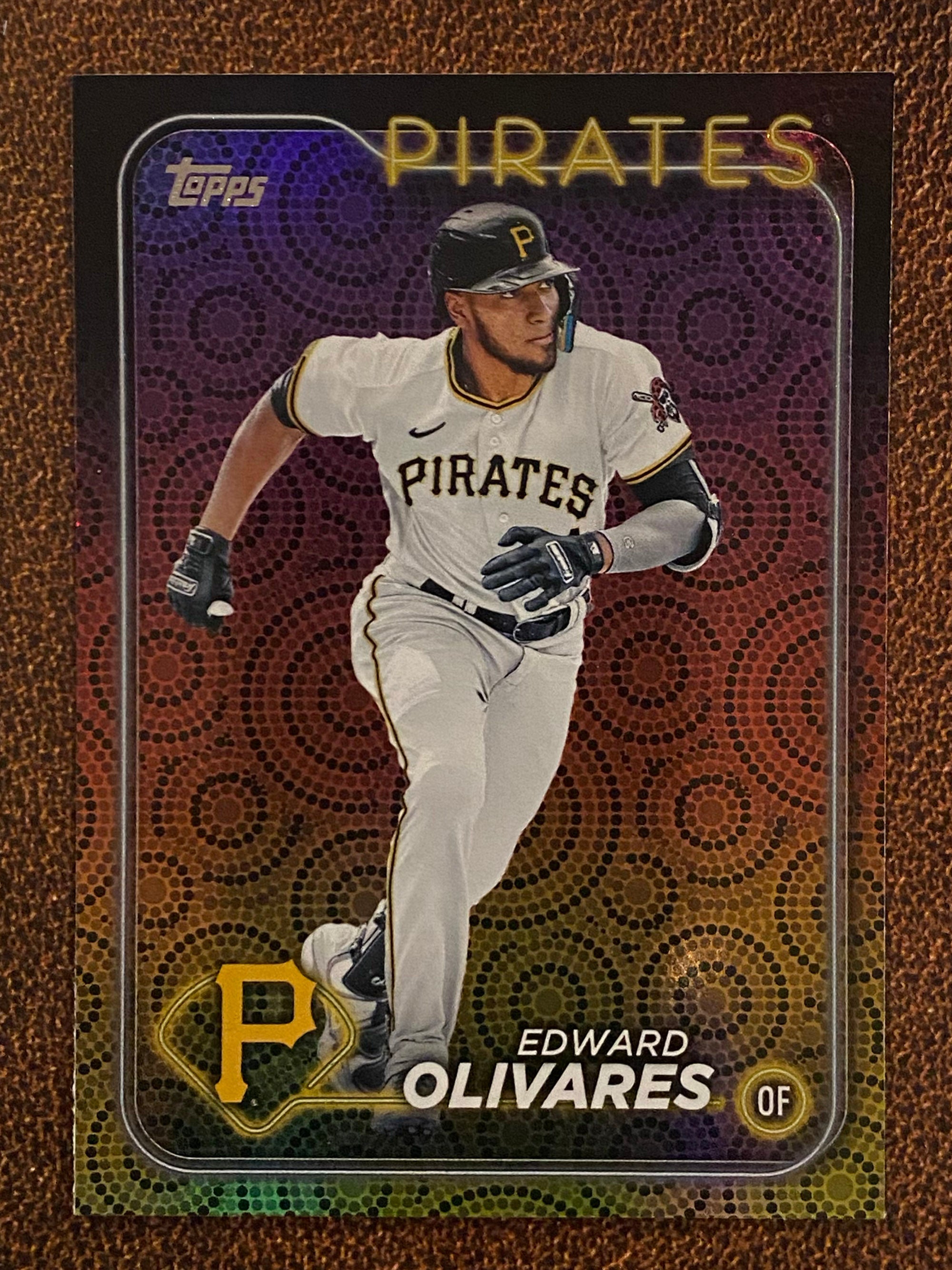 Edward Olivares - 2024 Topps Series 2 - Holiday Parallel - Pirates ...