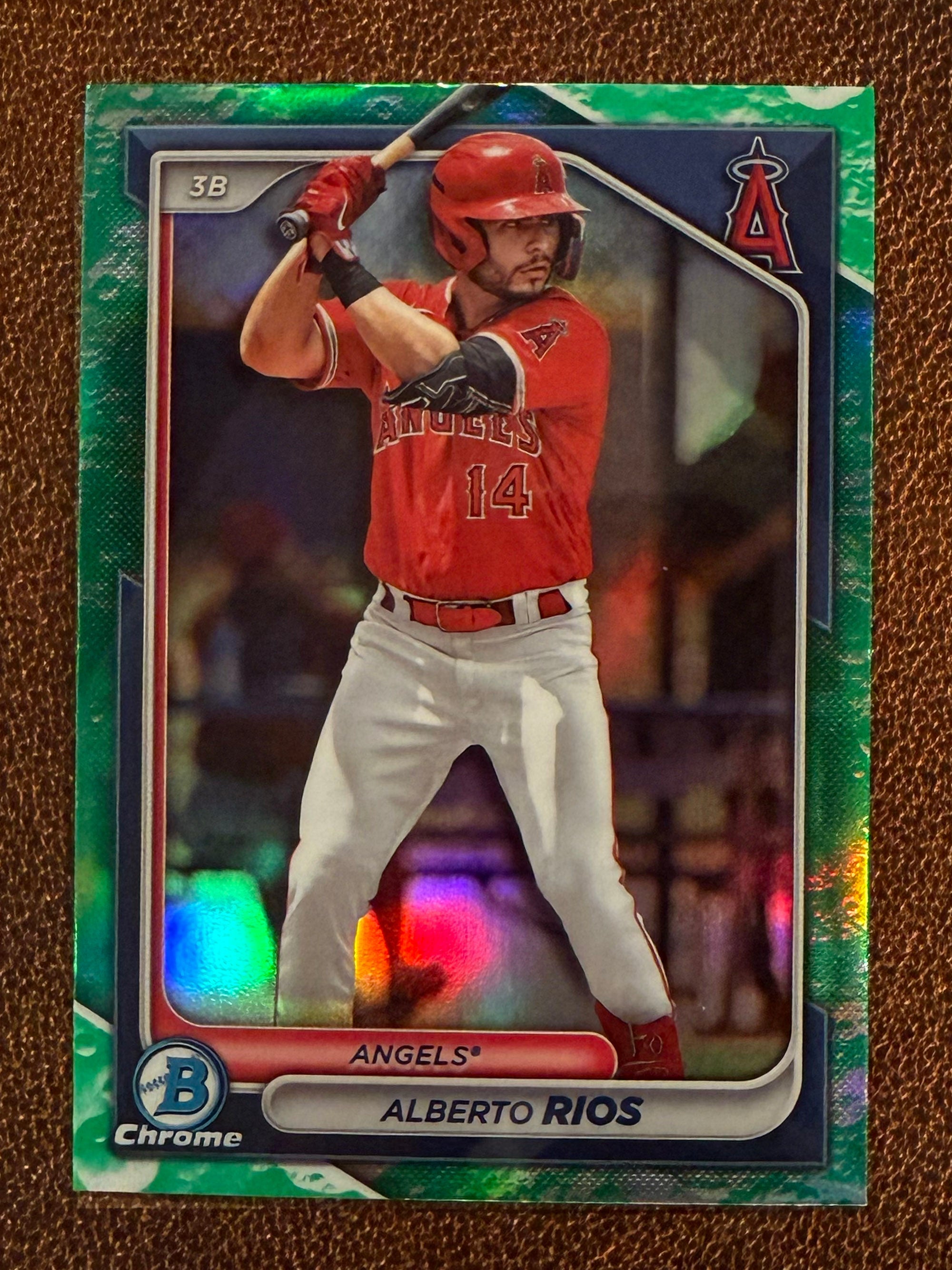 Alberto Rios - 2024 Bowman - Chrome Lunar Glow - Angels – Western NY ...