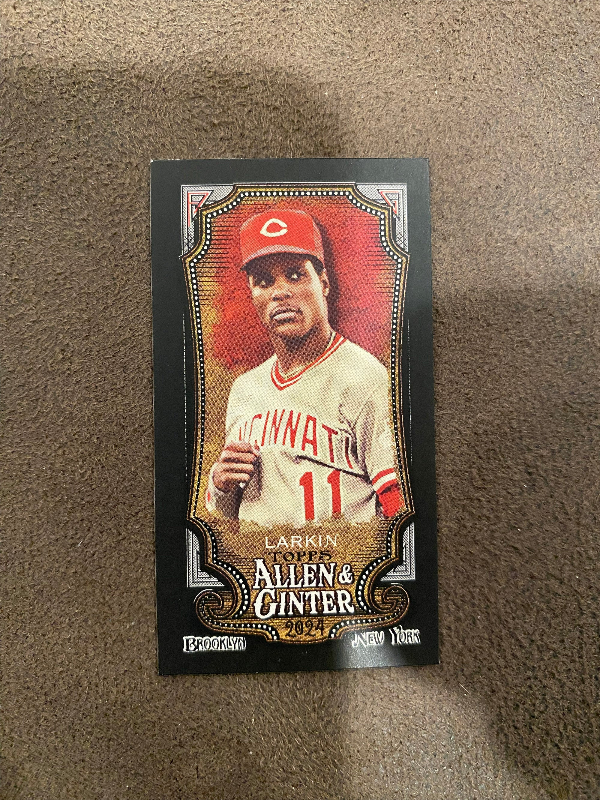 Barry Larkin - 2024 Allen & Ginter - Mini Black Border - Reds – Western ...