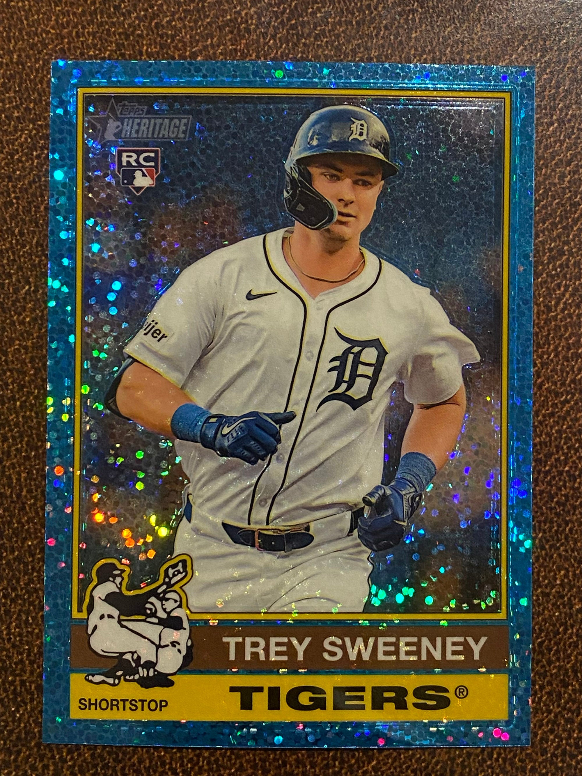 Trey Sweeney - 2025 Topps Heritage - Blue Sparkle - Tigers – Western NY ...