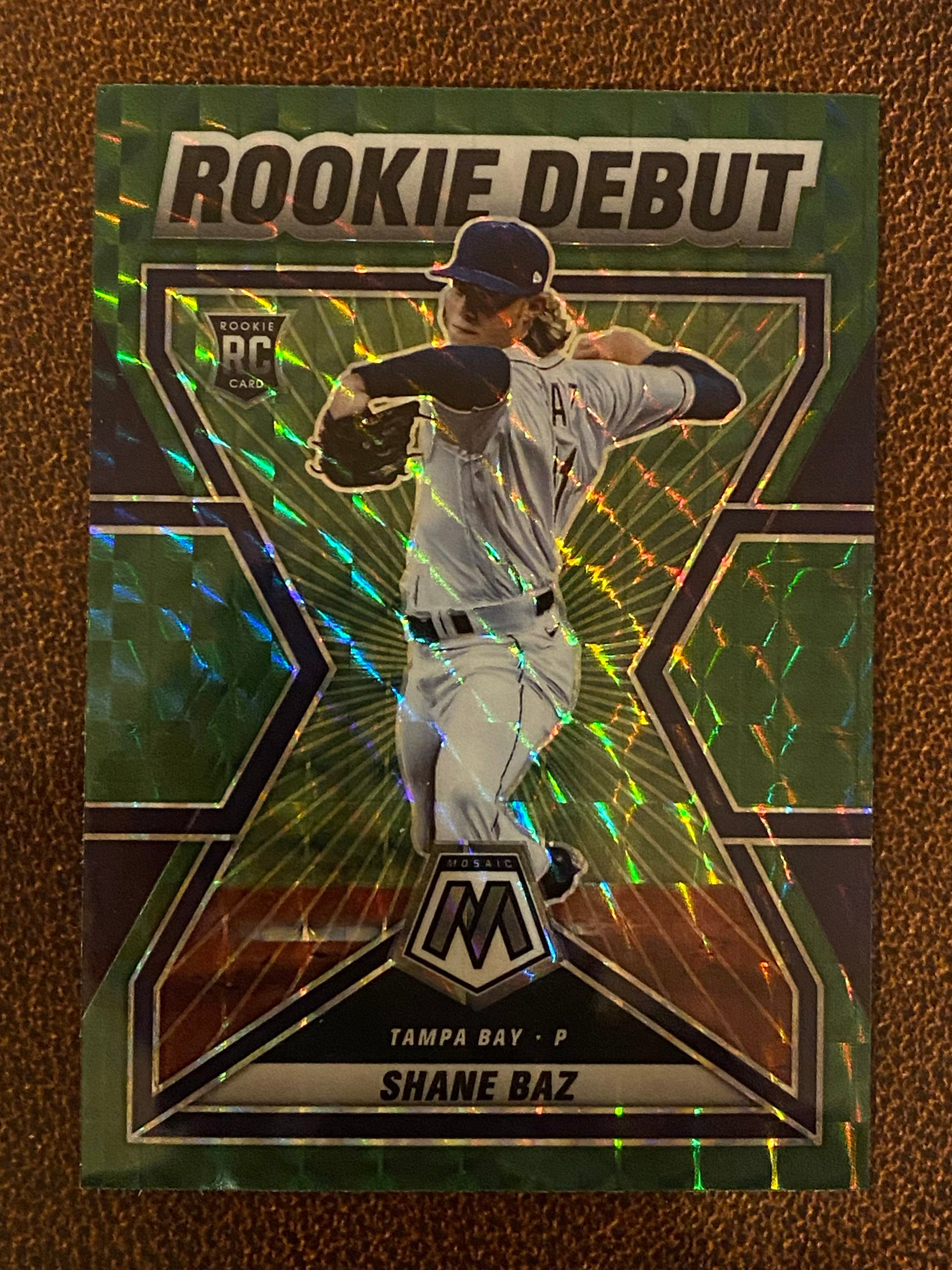 Shane Baz - 2022 Mosaic - Green Rookie Debut - Rays – Western NY Sports ...