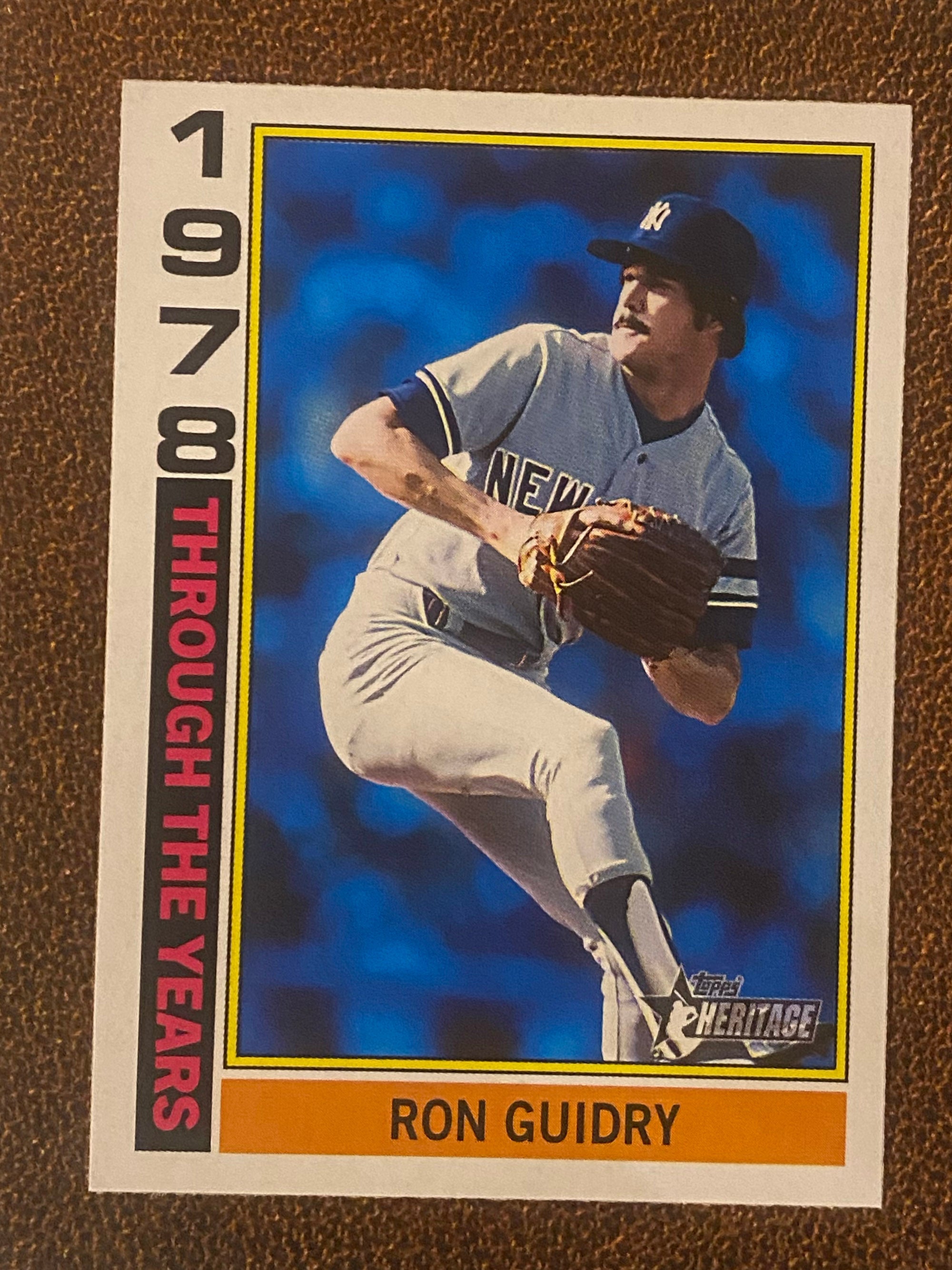Ron Guidry - 2025 Topps Heritage - Through the Years Insert - Yankees ...